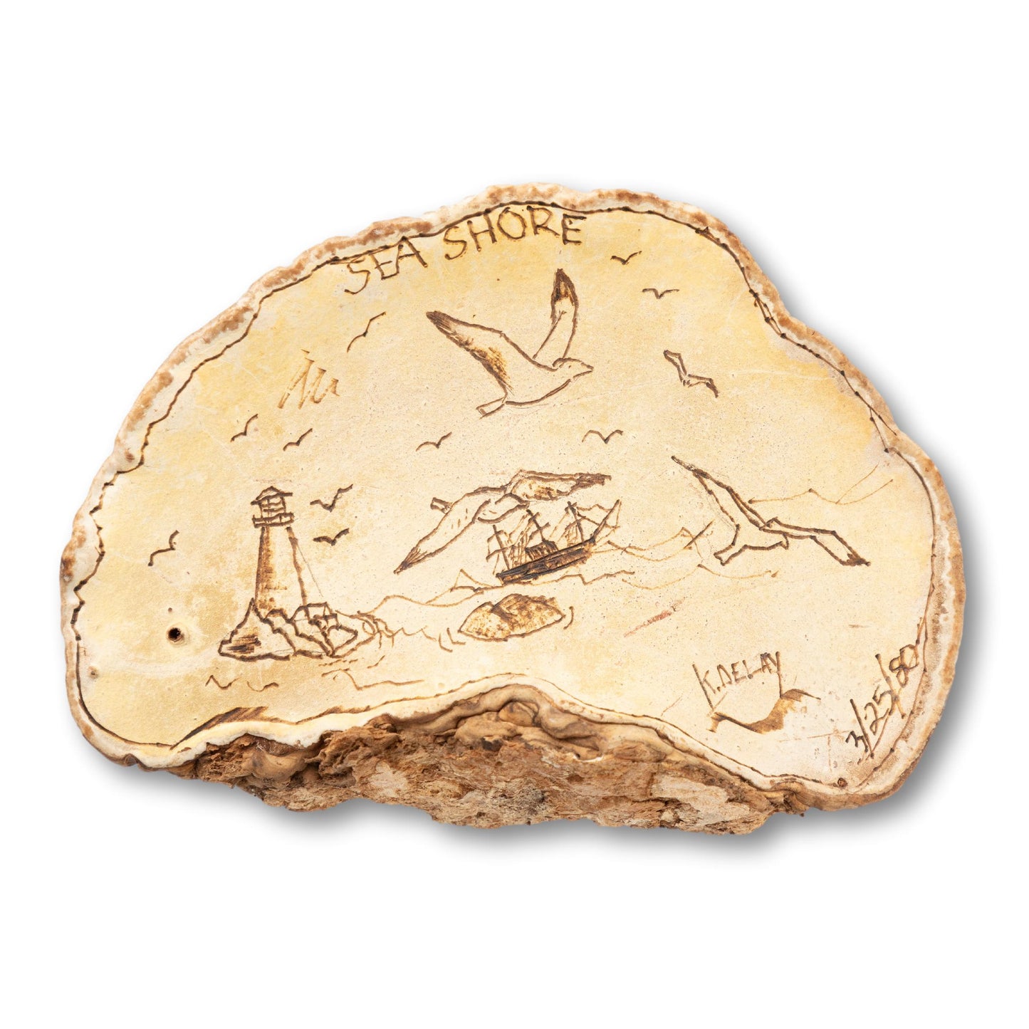 Carved "Sea Shore" Mushroom – Seacraft Vintage