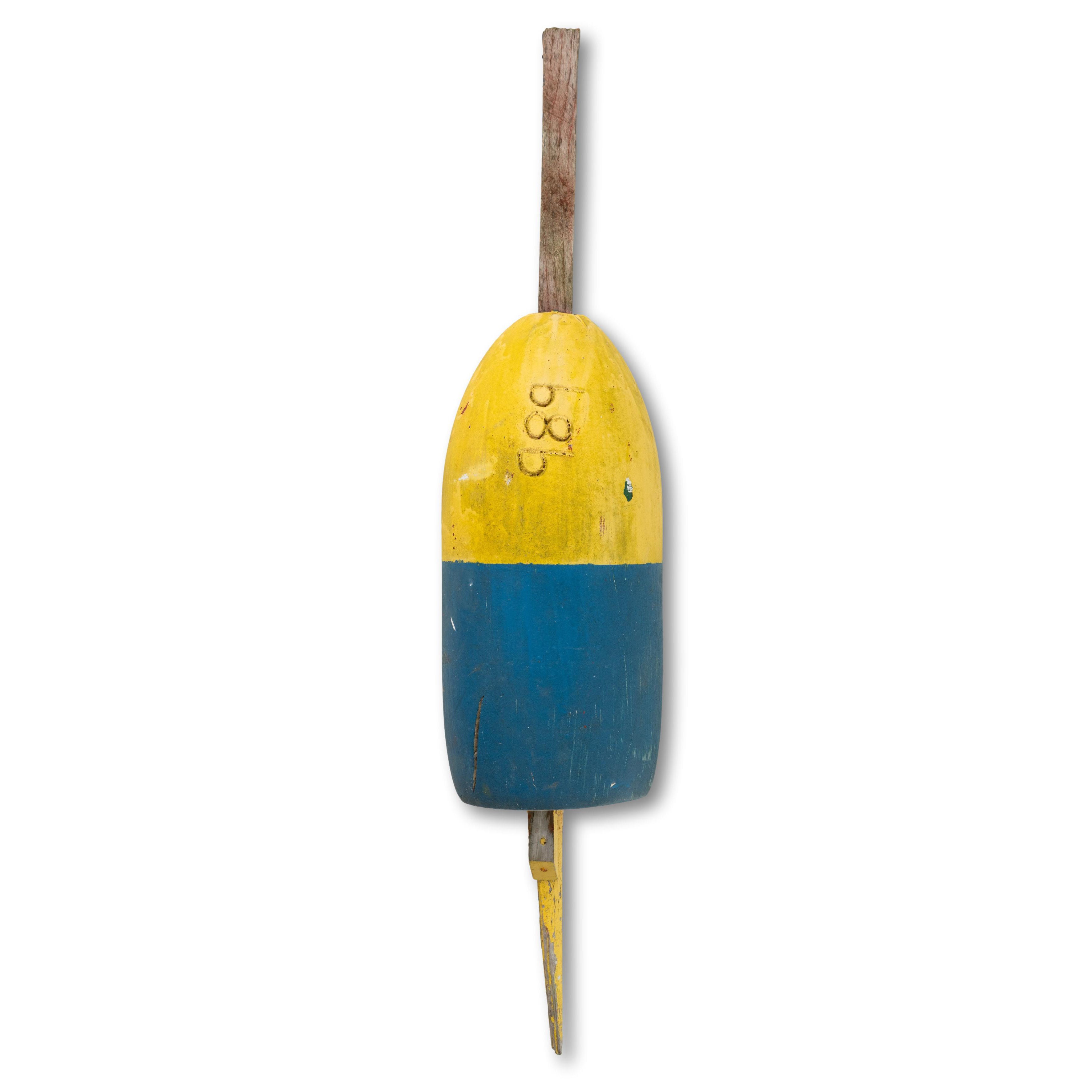 Blue & Yellow Lobster Buoy – Seacraft Vintage