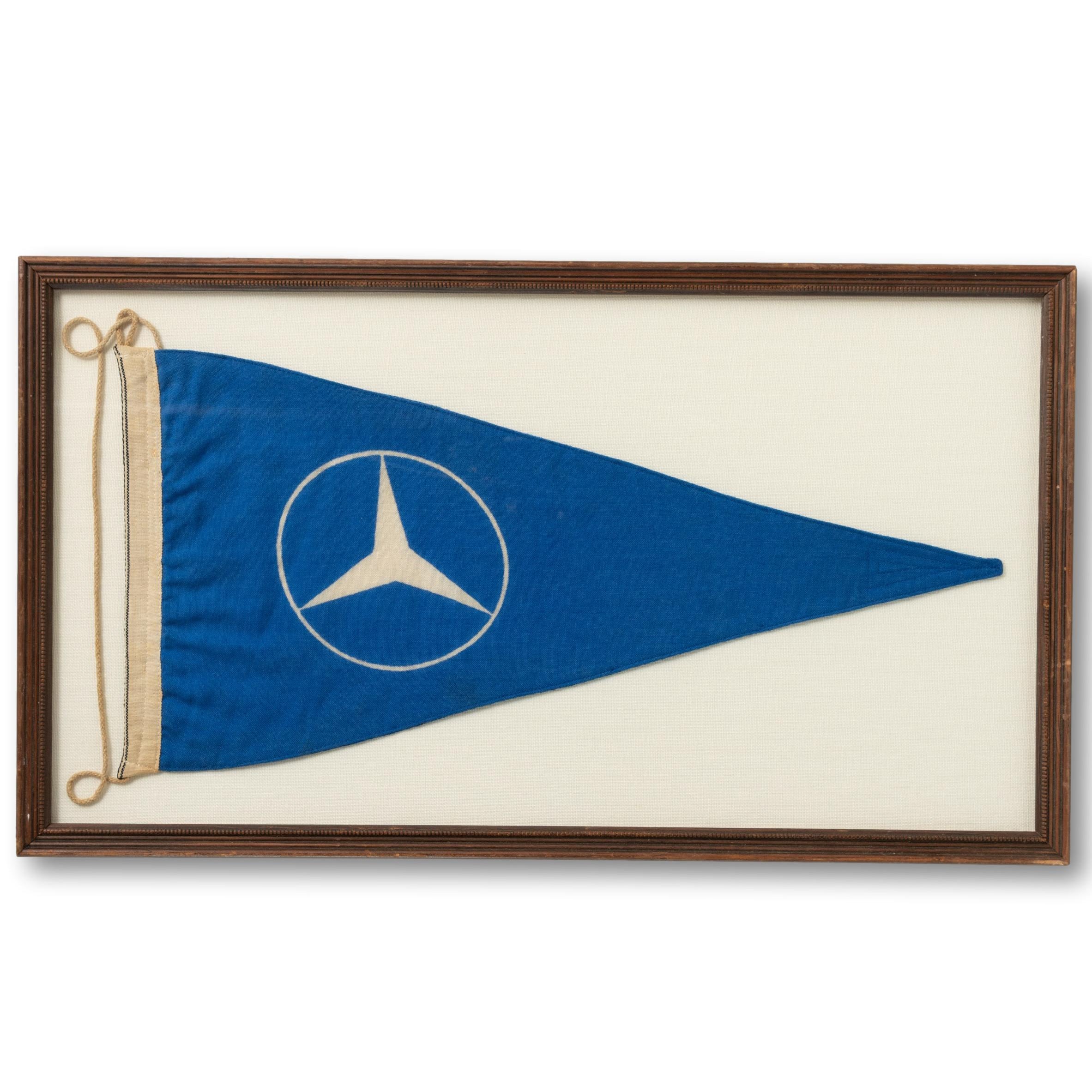 Framed Mercedes Benz Flag – Seacraft Vintage