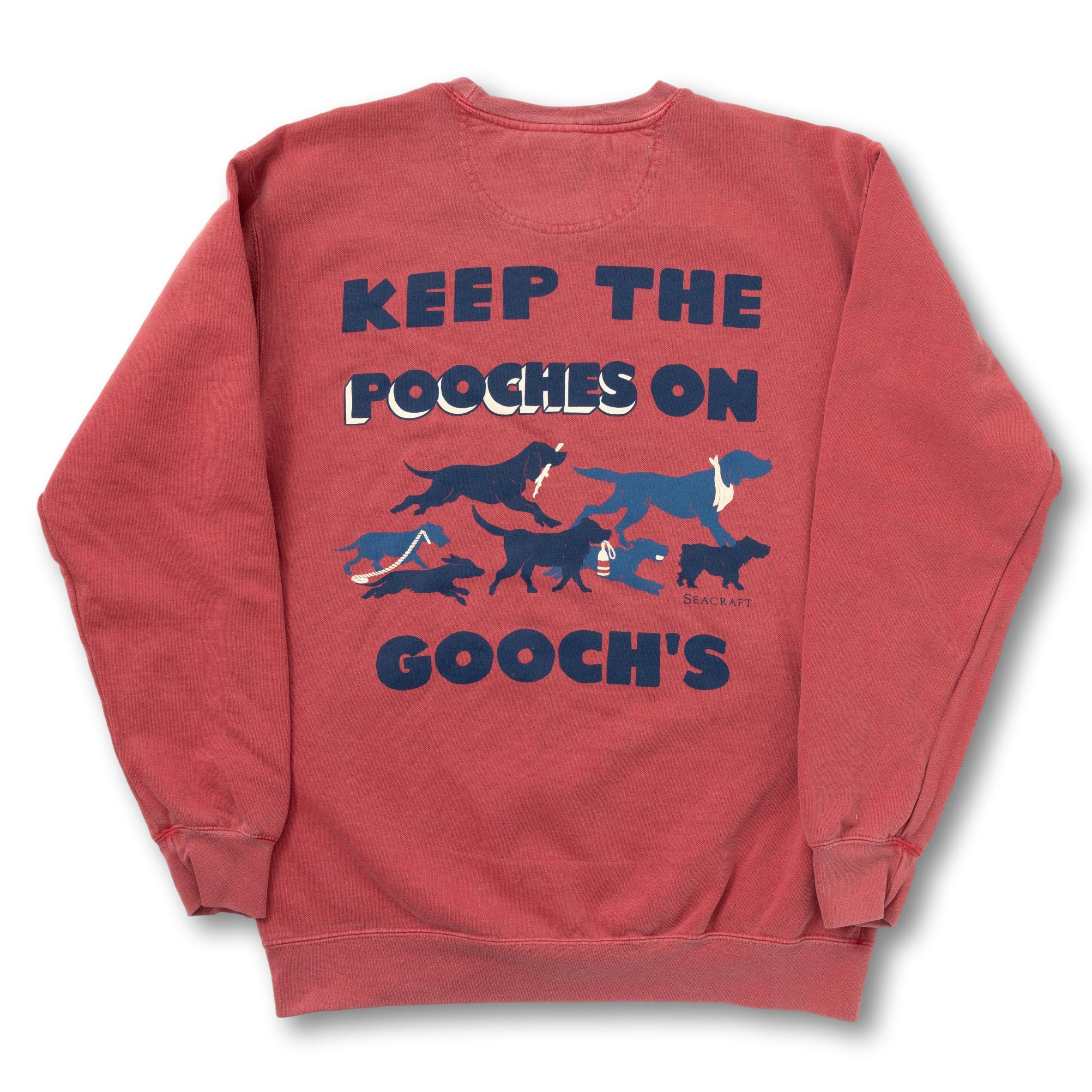 "Keep the Pooches on Gooch’s" Crewneck Sweatshirt – Seacraft Vintage